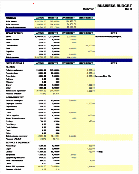 Microsoft Excel Budget Plan Template | Budget Templates | Ready-Made ... Microsoft Excel Budget Plan Template | Budget Templates | Ready-Made ...