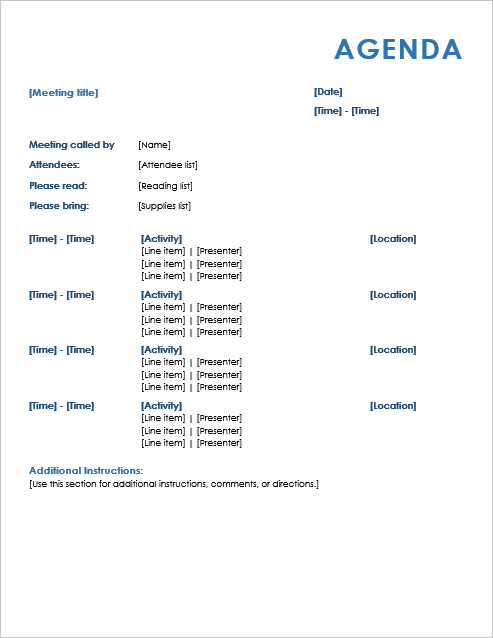 16+ Meeting Agenda Templates: Save Time & Stay Focused
